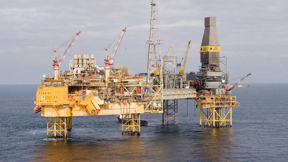 Gun used to relight Total's Elgin platform flare - BBC News