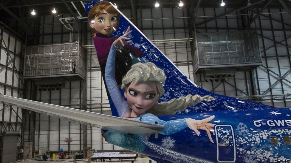 Fly Frozen: The Disney film that's inspired a Canadian WestJet plane ...