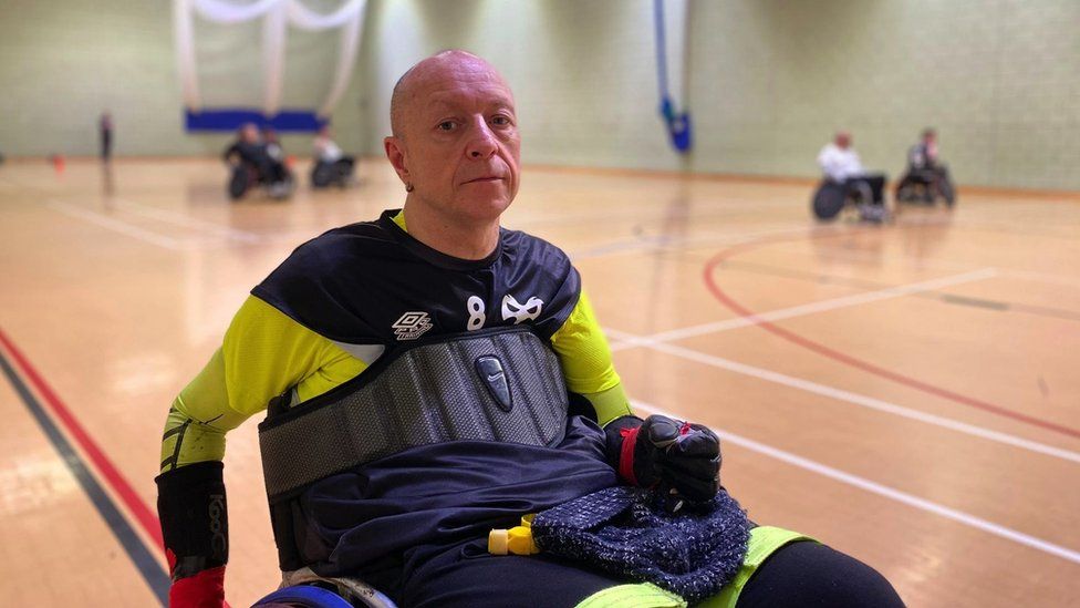 Wheelchair rugby is life changing, says player - BBC News