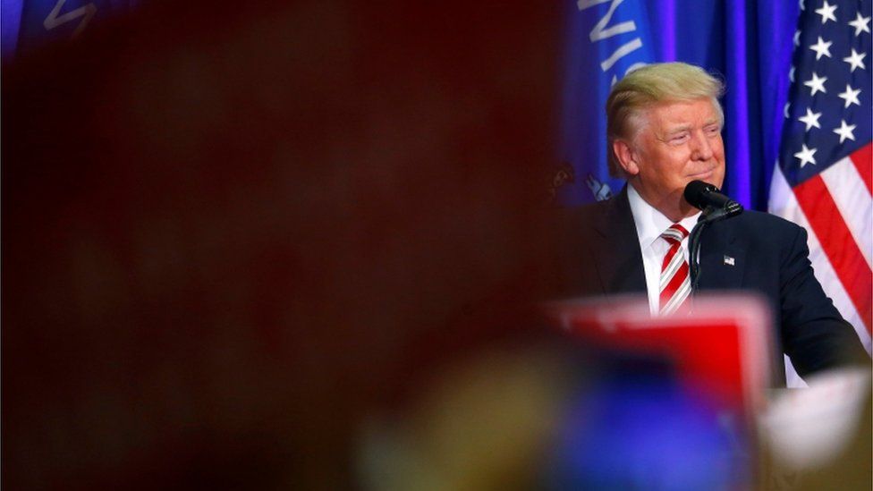 Diehard supporters still back Donald Trump - BBC News