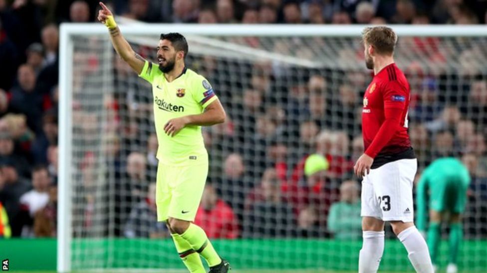 Man Utd 0-1 Barcelona: Luke Shaw's own goal gives Barca advantage in ...