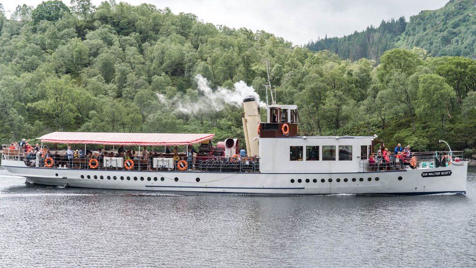 Historic steamship sets sail again after £750,000 restoration - BBC News