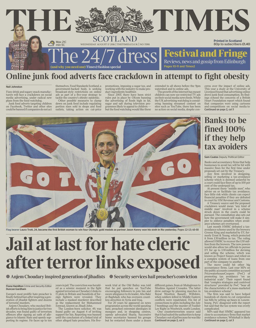 Scotland's papers: 'Golden Kiss' and unsolved murder - BBC News