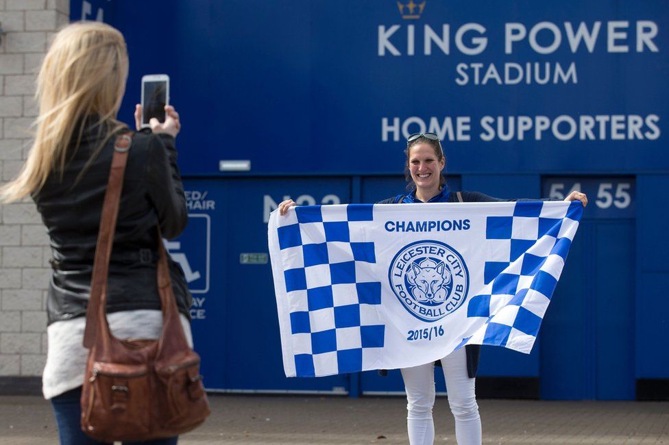 Leicester City fans celebrate Premier League triumph across the city ...