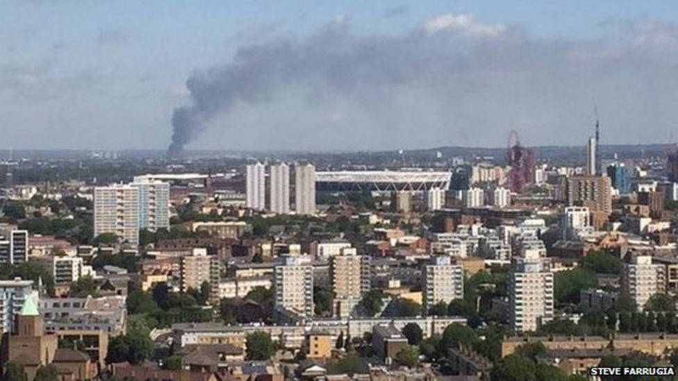 Enfield industrial site fire: More than 70 firefighters tackle blaze ...