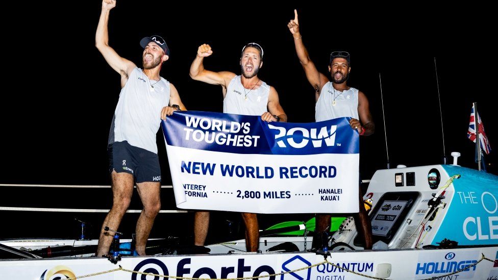 Team from Norfolk set Mid-Pacific rowing record as first male trio ...