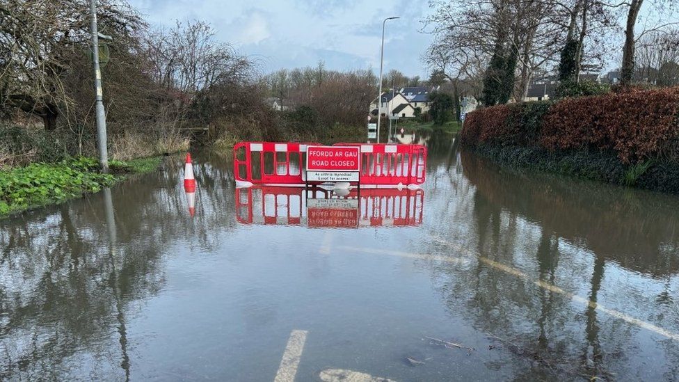 Storm Henk: Rhybuddion llifogydd yn parhau - BBC Cymru Fyw