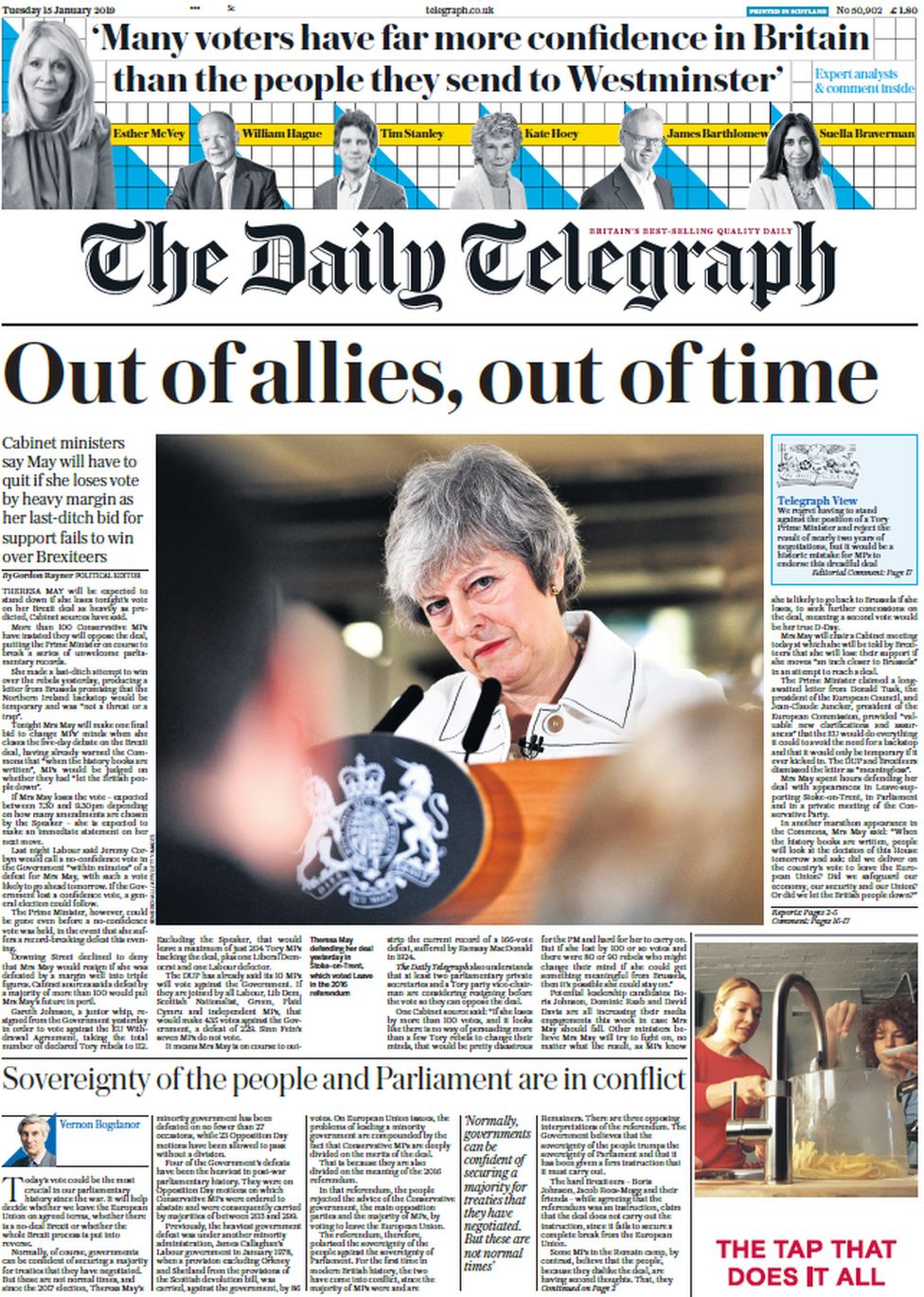 Scotland's front pages: Brexit vote and first ministers' spat - BBC News