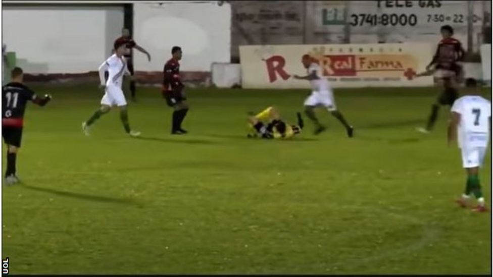 Brazilian footballer charged with attempted murder after kicking ...