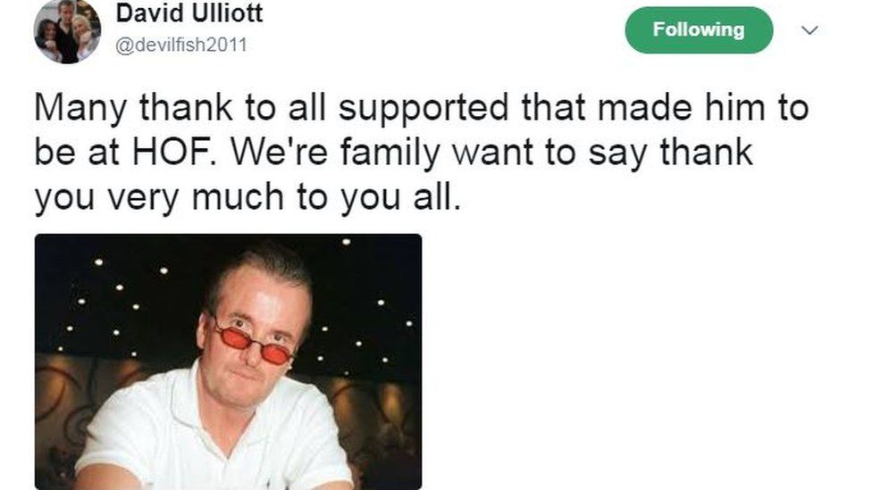 Dave 'Devilfish' Ulliott inducted in Poker Hall of Fame - BBC News