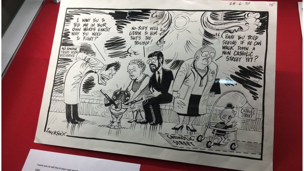Political cartoons draw Northern Ireland's history - BBC News