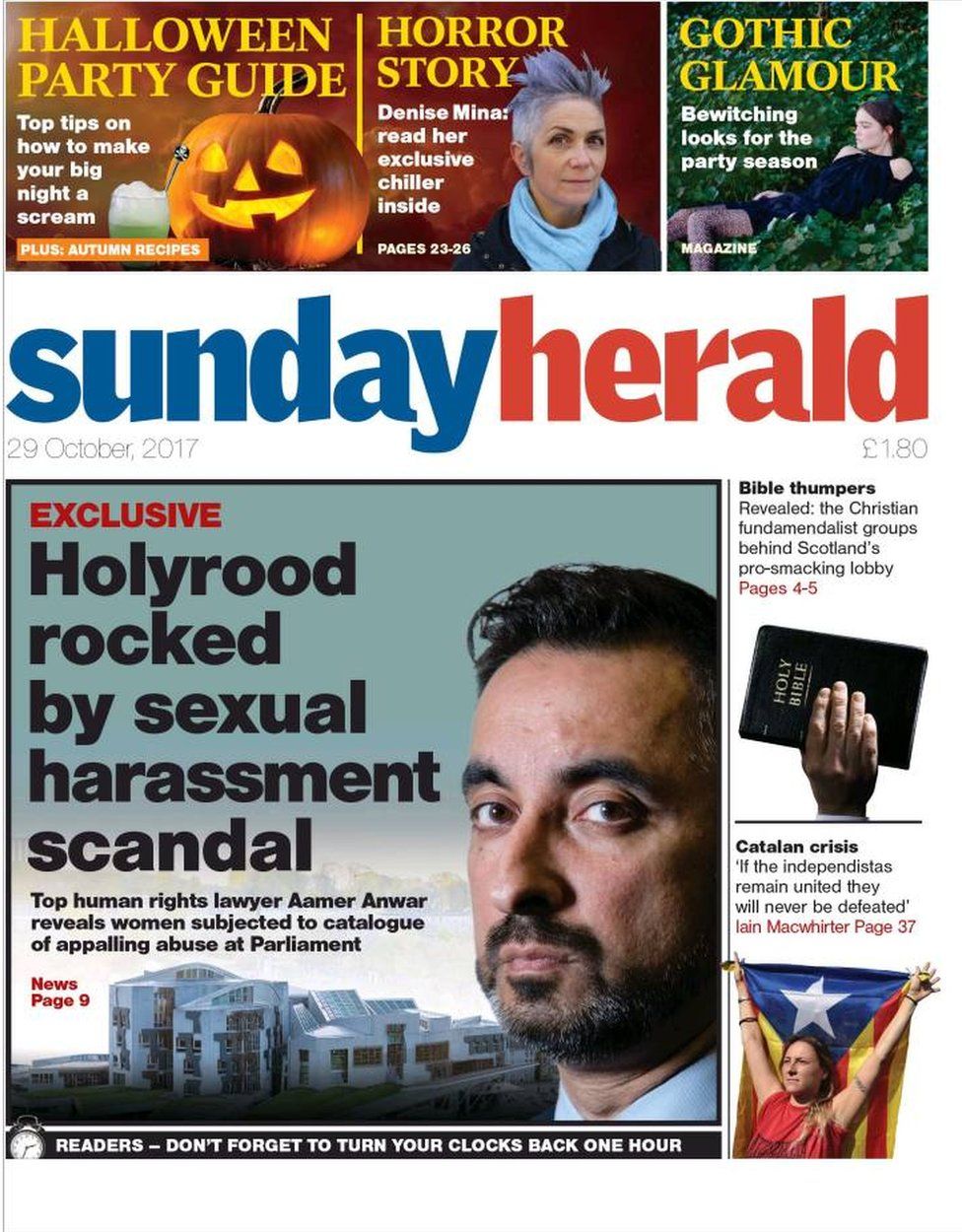 Scotlands Papers Holyroods Sexual Harassment Scandal Bbc News