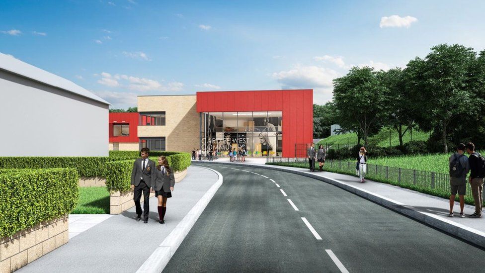 New £36m Cardiff high school in Caerau gets go-ahead - BBC News