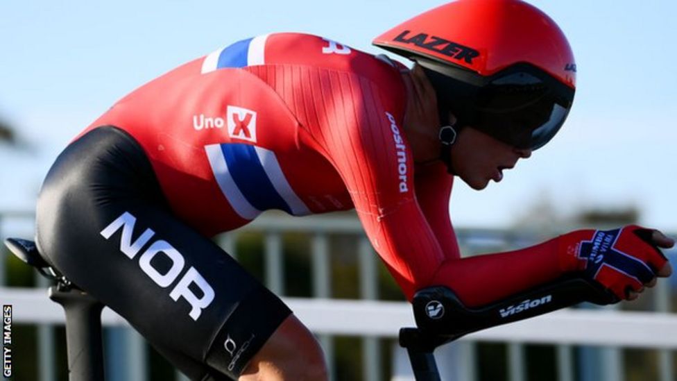 Road World Championships: Tobias Foss wins time-trial gold with GB's ...