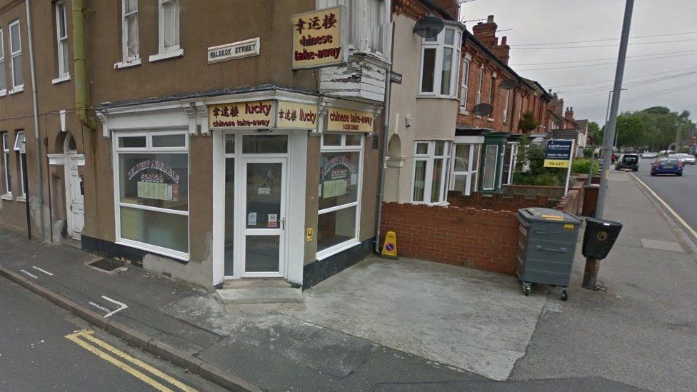 Lincoln axe attacker overpowered by Lucky takeaway staff - BBC News