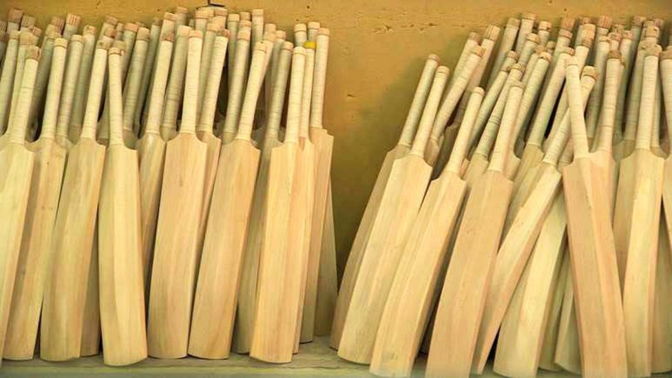Cricket: Devon craftsman making bats the traditional way - BBC News