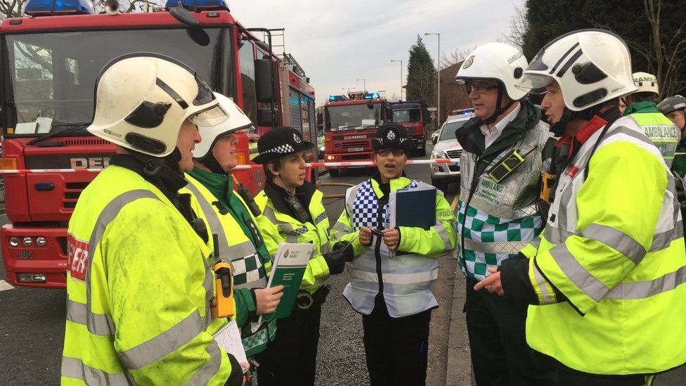 Elderly woman rescued in Wolverhampton house explosion - BBC News