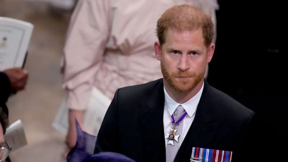 Prince Harry 'happy to be back in UK' during London trip - BBC News