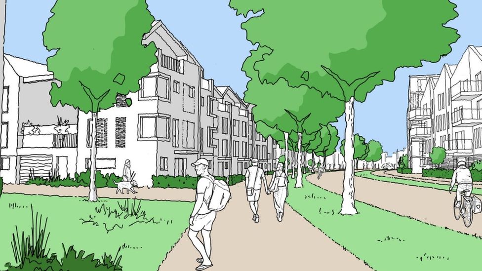 Images show new waterfront housing plans for Portsmouth - BBC News