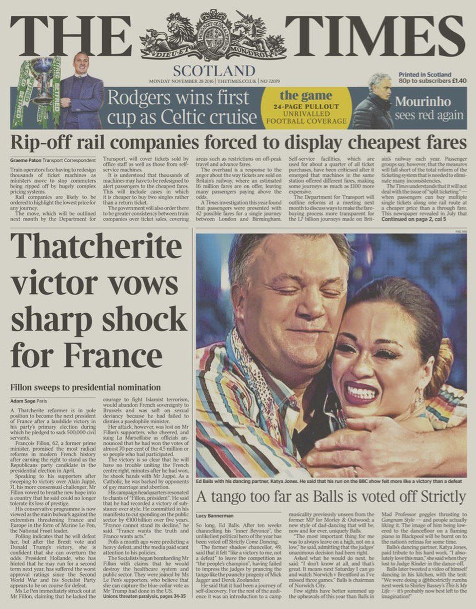 Scotland's papers: Sturgeon's dilemma and Strictly spoiler - BBC News