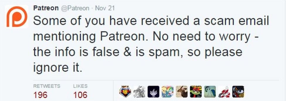 Extortion attempt on victims of Patreon site hack - BBC News
