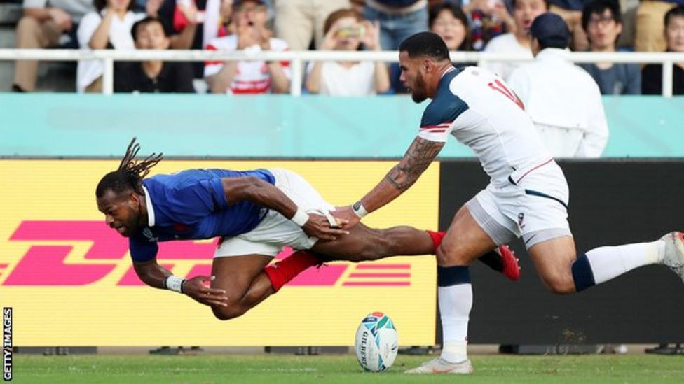 Rugby World Cup: France beat United States 33-9 in Japan - BBC Sport
