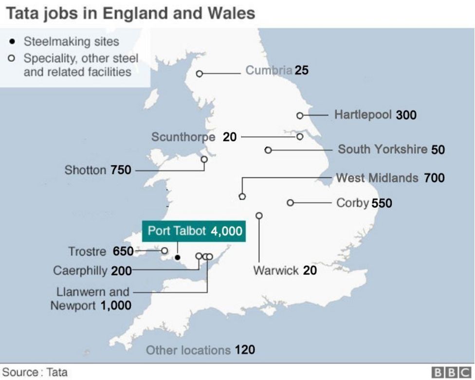 Tata: Hundreds of steel jobs could go at Newport Orb plant - BBC News