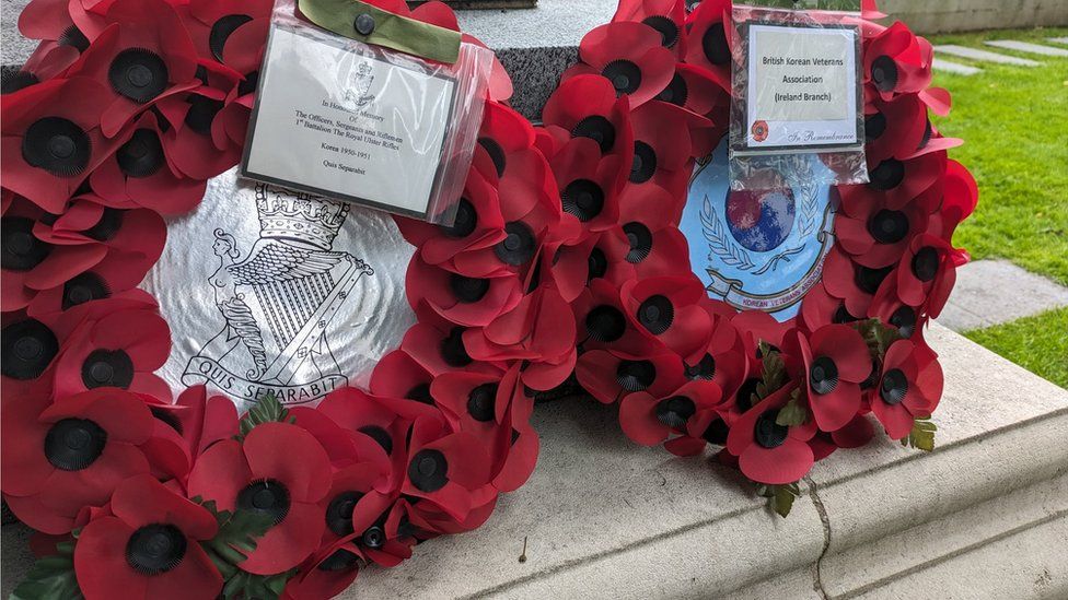 Korean War: Wreaths laid in Belfast to mark 70 years since armistice ...