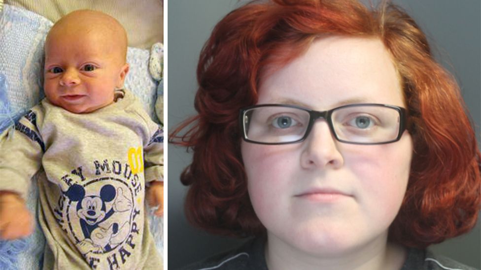 Hannah Turtle jailed for life for murdering her baby son - BBC News