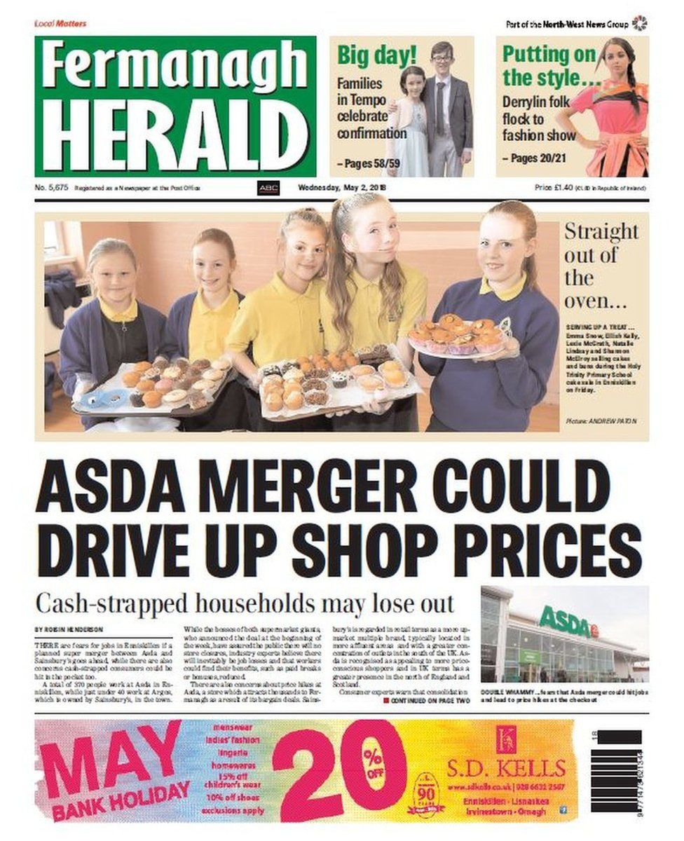 Weekly papers: Priceless present and supermarket fears - BBC News