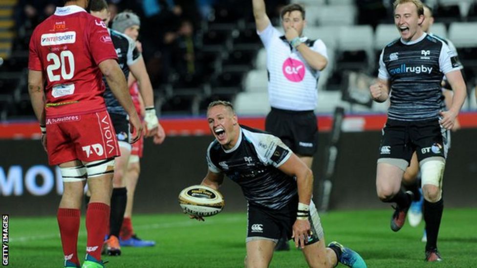 Pro14 European Champions Cup play-off: Ospreys 21-10 Scarlets - BBC Sport