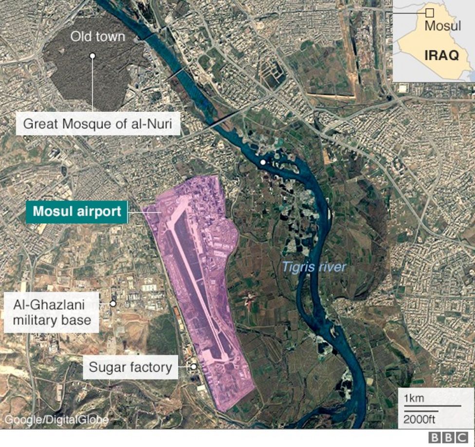 Mosul offensive: Iraqi forces recapture airport in bid to retake city ...