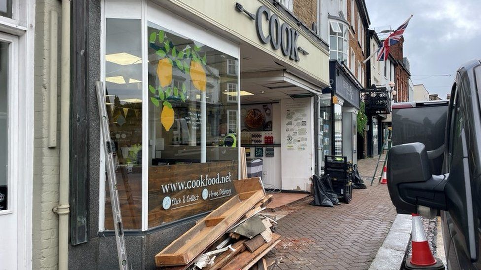 Bishop's Stortford: Woman injured after truck crashes into shop front ...