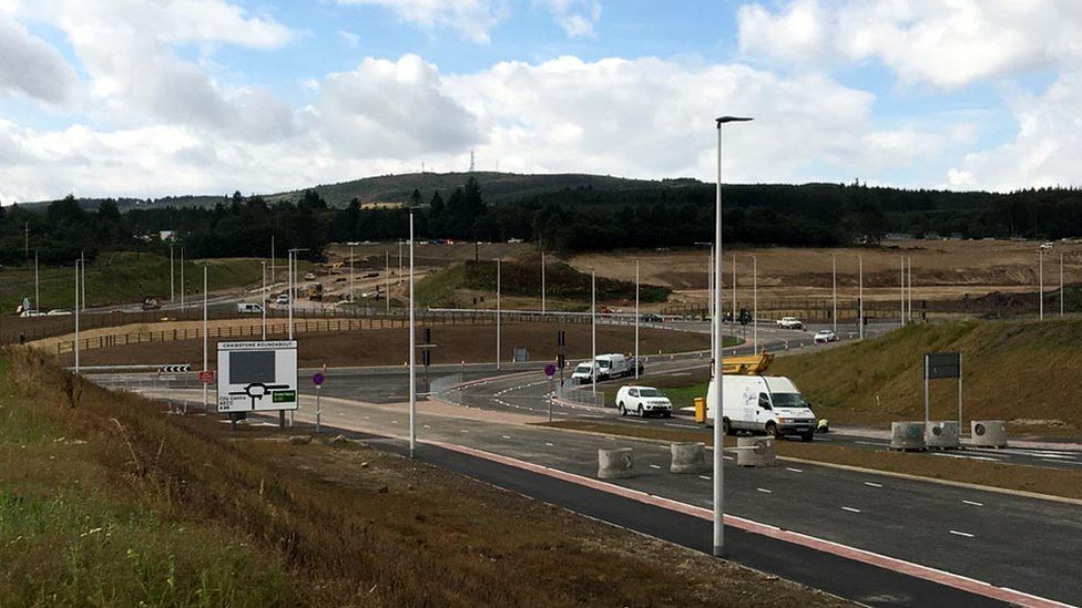 New link road to connect into Aberdeen bypass opens to traffic - BBC News