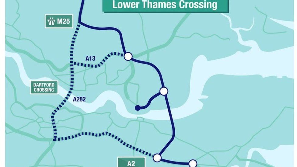 Lower Thames Crossing between Kent and Essex to feature three lanes ...