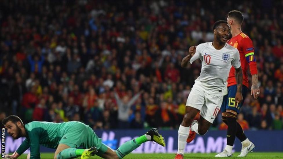 Spain 2-3 England: Raheem Sterling goals inspire stunning victory - BBC ...