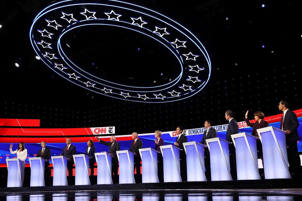 Democratic debate: Elizabeth Warren under attack for spending plans ...