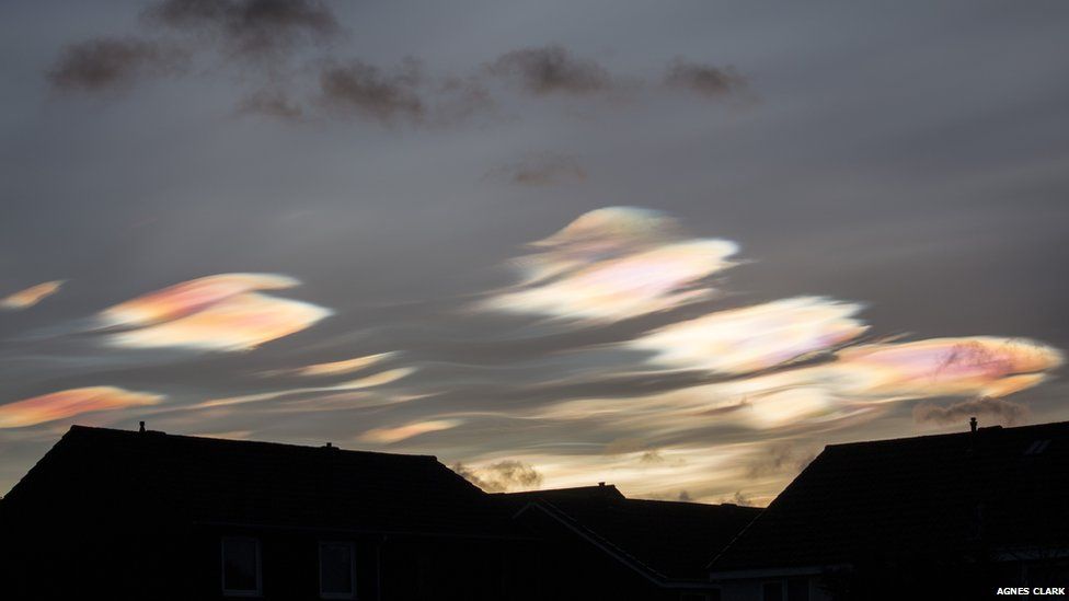 Your photos of nacreous clouds - BBC Weather