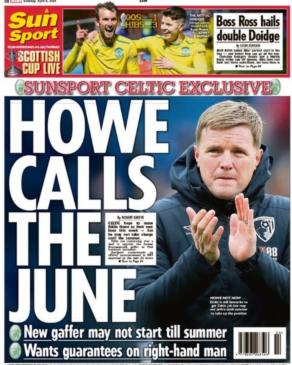 Scottish Gossip: Celtic, Rangers, Aberdeen, Howe, Tierney, Tavernier ...