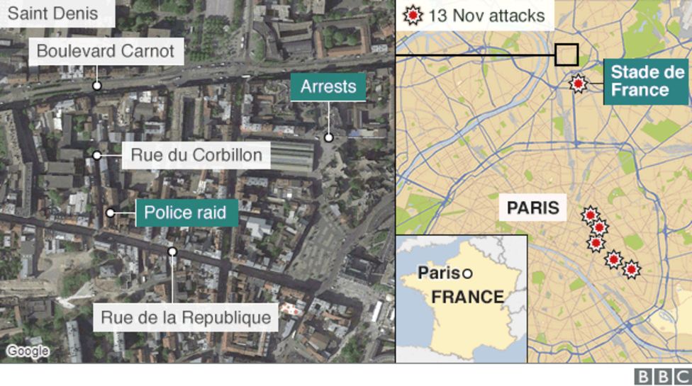Paris attacks: How the Saint-Denis raid unfolded - BBC News