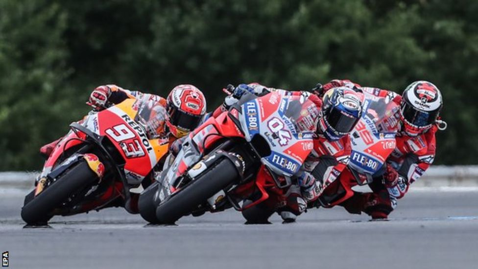 MotoGP: Andrea Dovizioso claims win in Czech Republic race - BBC Sport