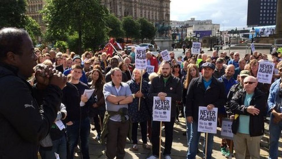 CCTV images released after Liverpool far-right rally disorder - BBC News