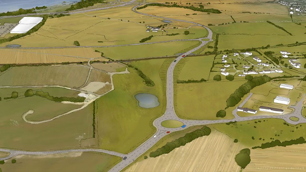 Plans for new link road in Inverness published - BBC News