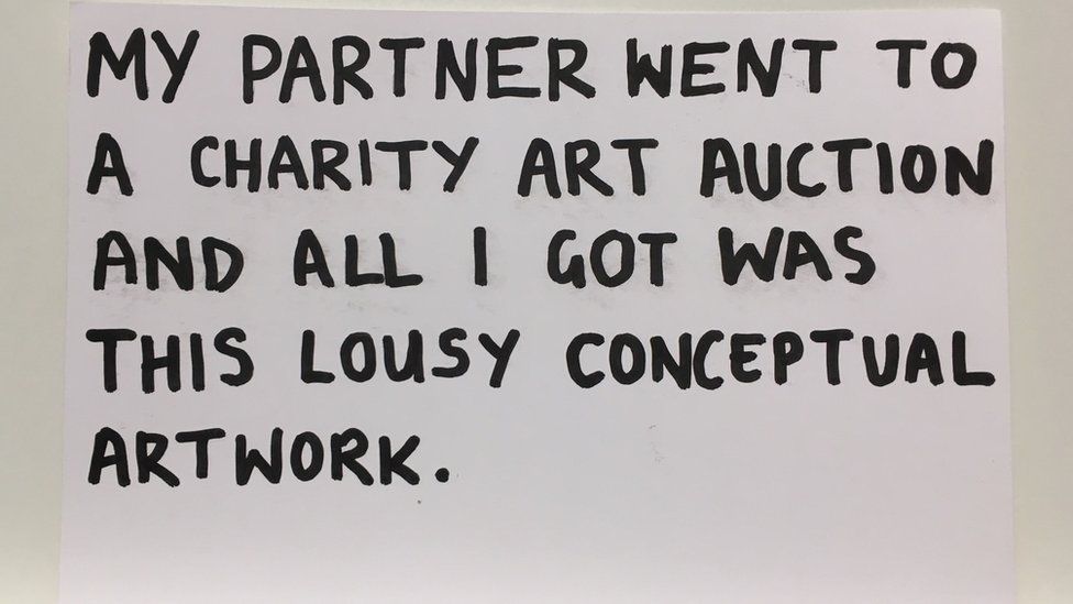 Anonymous celebrity art in Leeds set for charity auction - BBC News