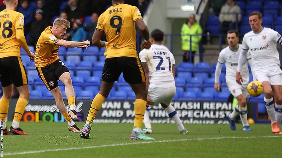 Tranmere Rovers 2-1 Newport County: Connor Jennings' late goal seals ...