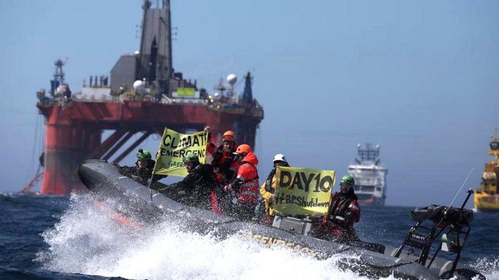 Shell wins court order to prevent Greenpeace North Sea protests - BBC News