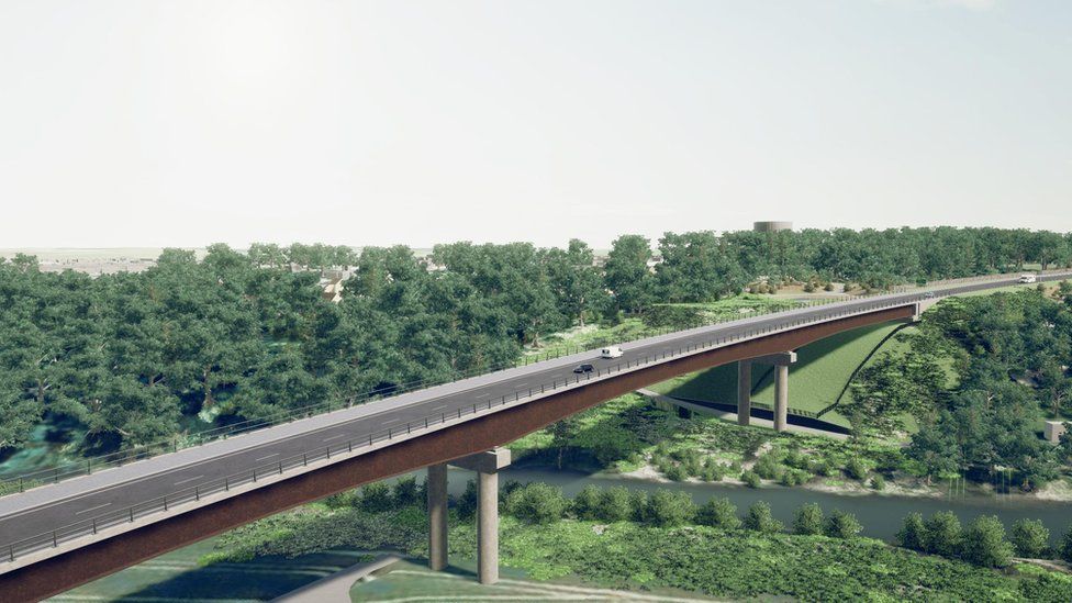 Debate surrounds Shrewsbury's north west relief road plans - BBC News