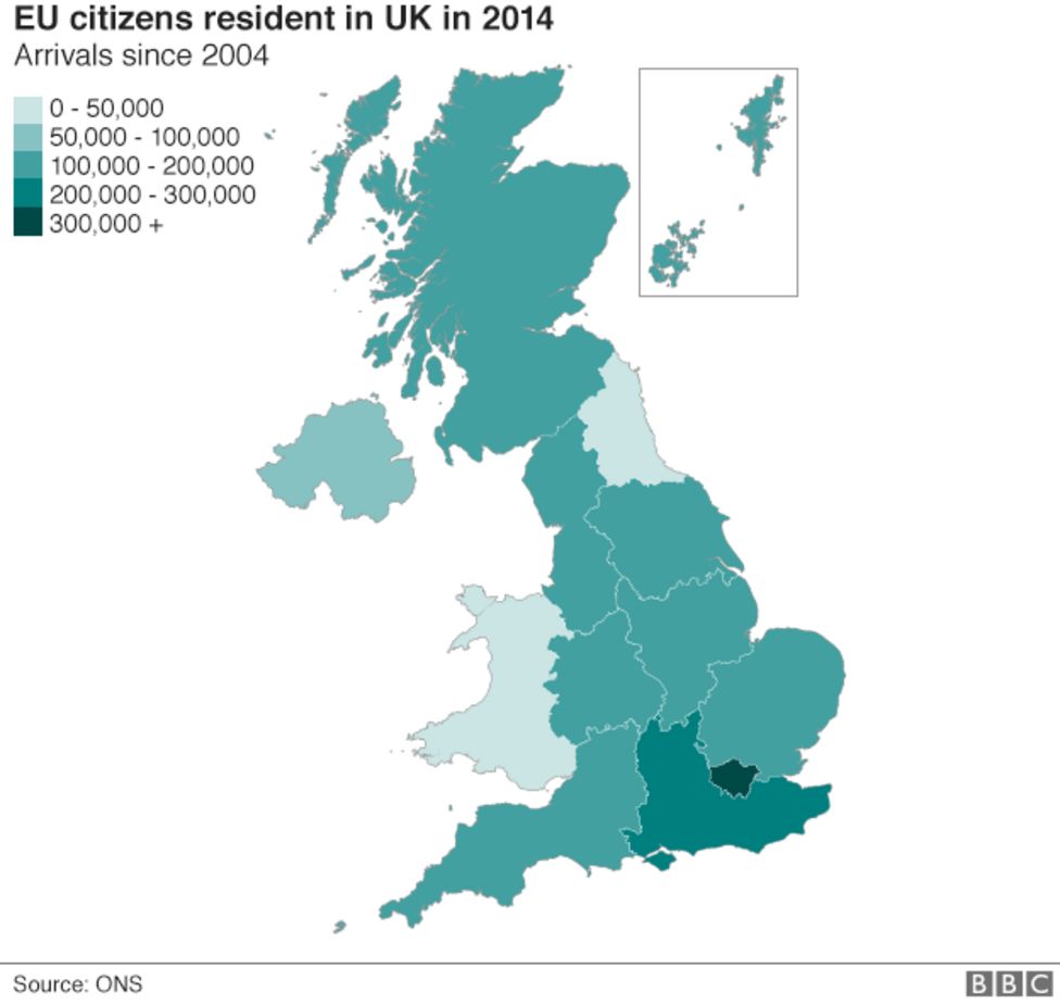 Reality Check: How did EU population of UK grow after 2004? - BBC News