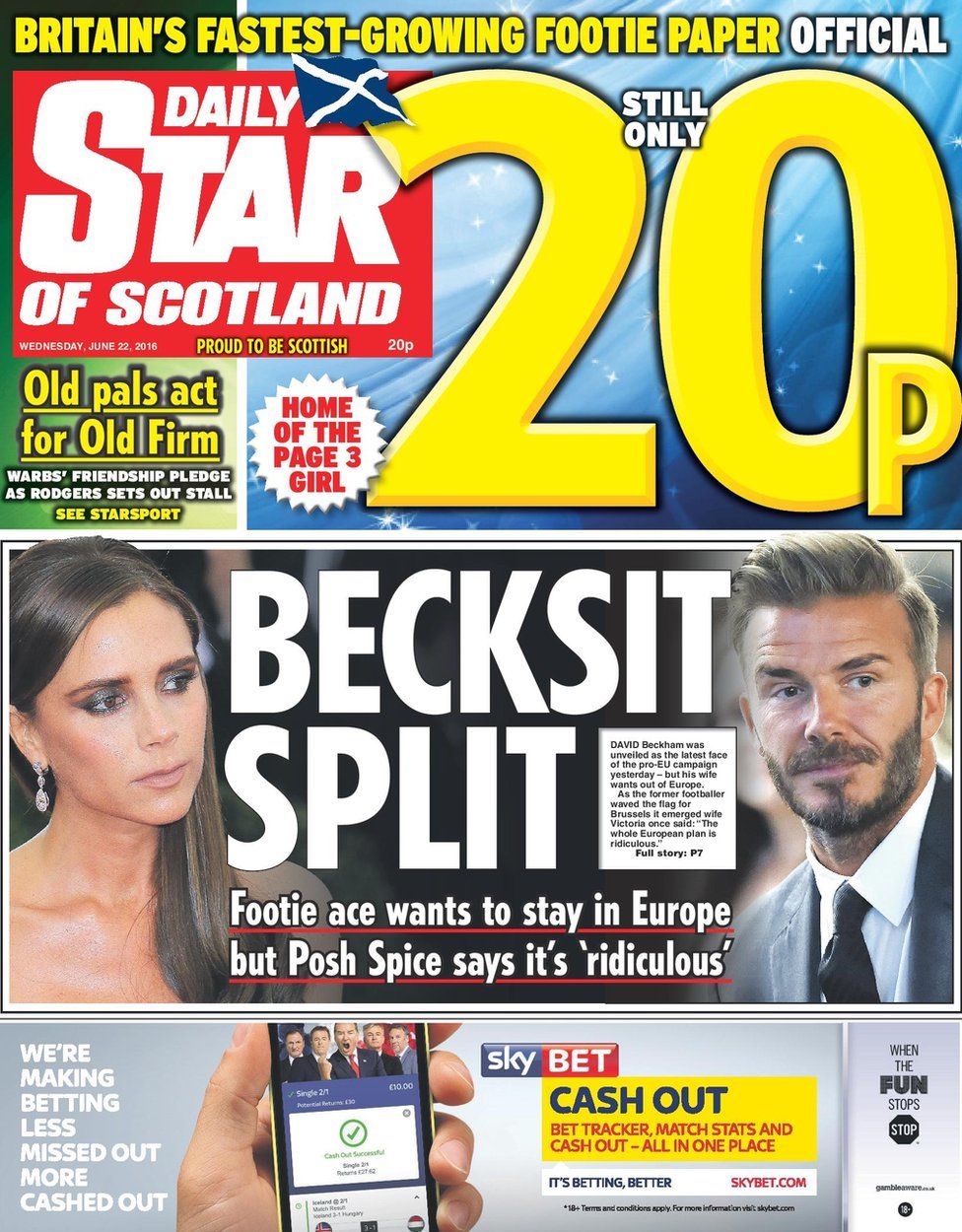 Scotland's papers: EU referendum and Melissa Reid returns - BBC News