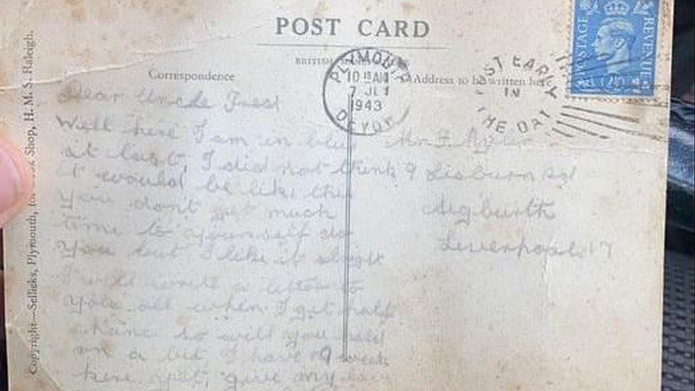 WW2 postcard delivered to Liverpool home 77 years after being sent ...